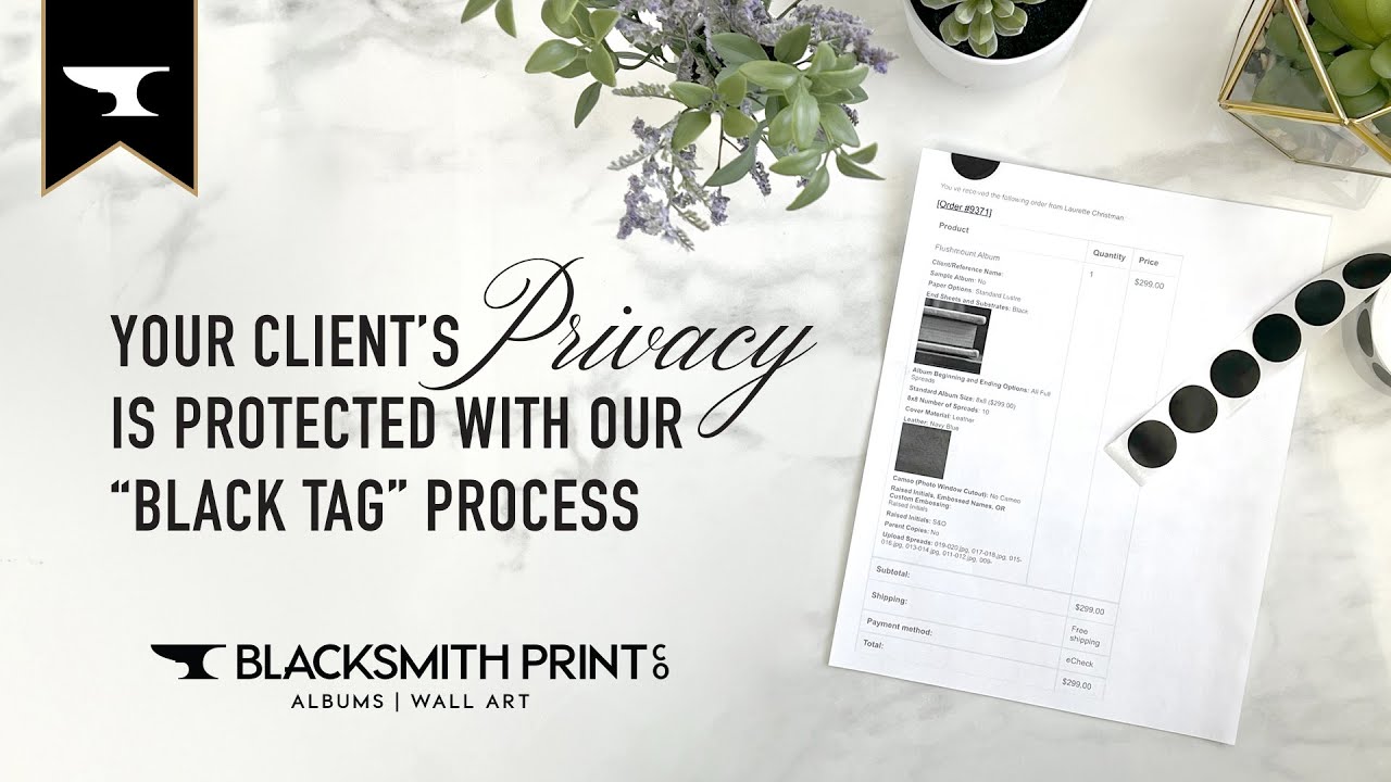 Black Tag Process by Blacksmith Print Co.