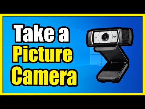 How to Take a PICTURE with Camera on Windows 10/11 PC (Camera App)