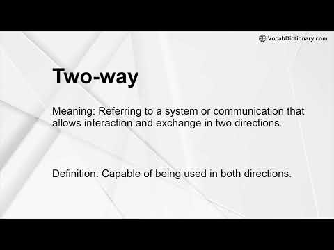 Two-way Meaning