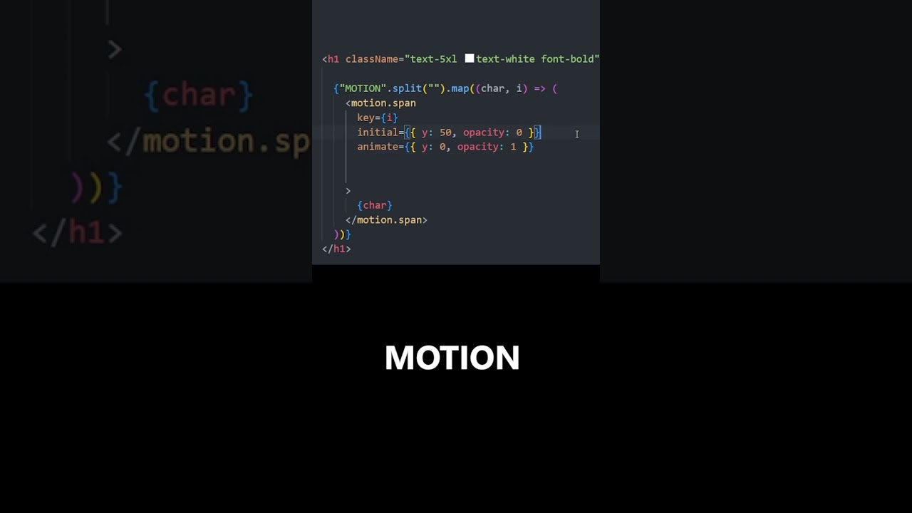 Create Cool Text Animation with Framer Motion Tutorial #tailwind #coding #code #css #web #javascript