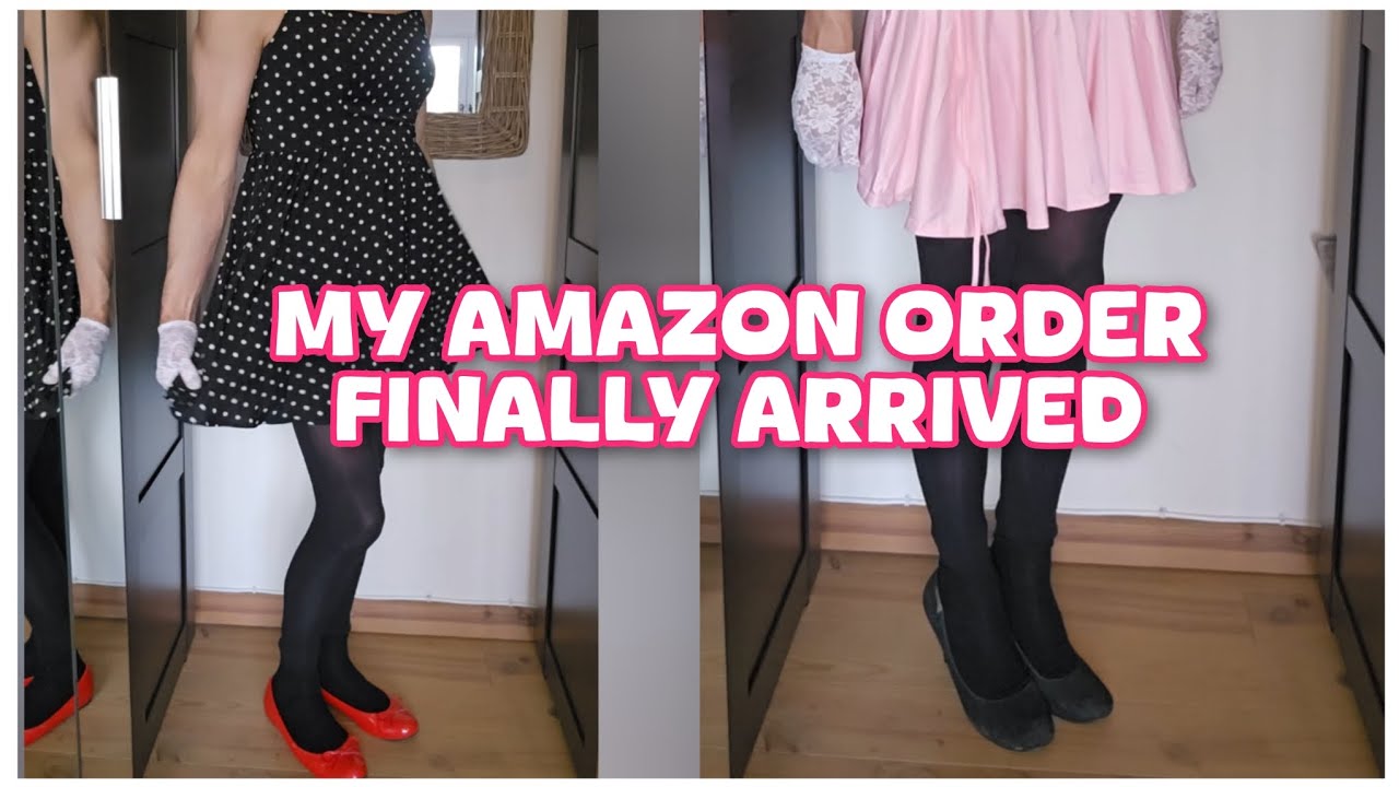 My Amazon Order Finally Arrived 😳💕 #crossdresser