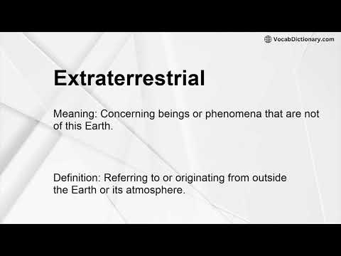 Extraterrestrial Meaning
