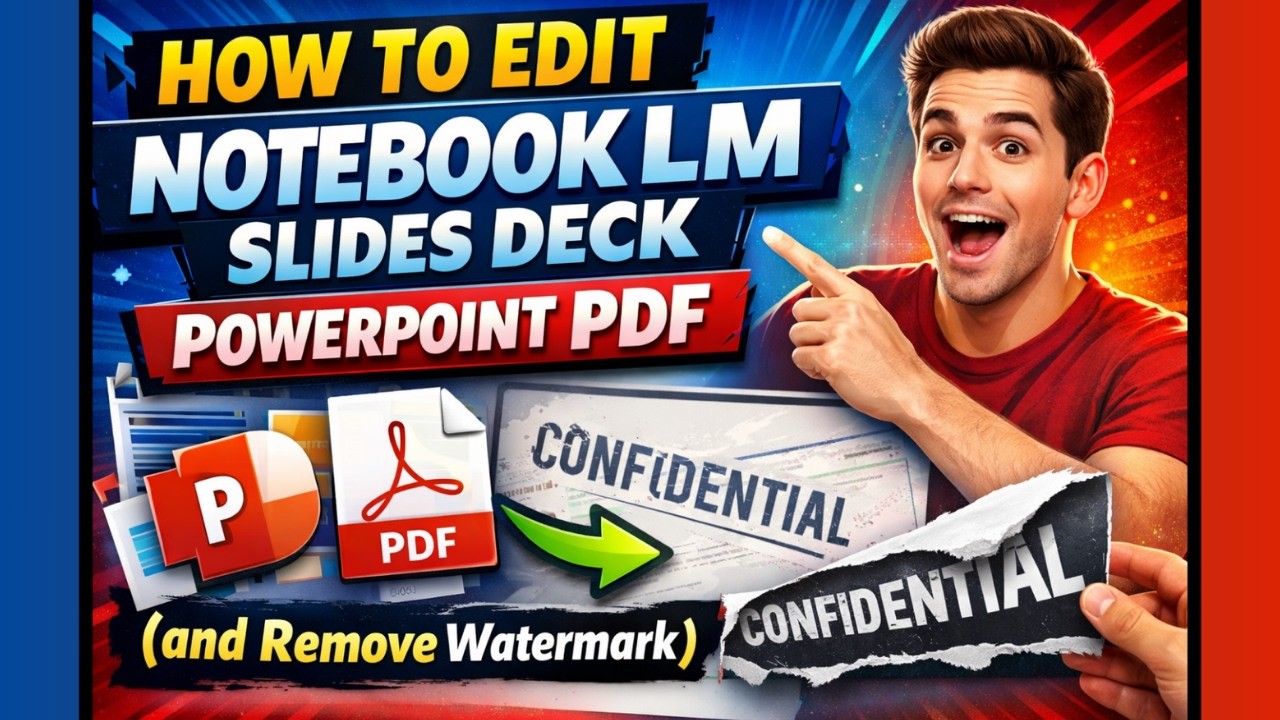 How to Edit NotebookLM Slides Deck PowerPoint PDF (and Remove Watermark)
