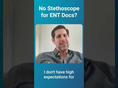 No Stethoscope for ENT Docs? Physician Bedside Manner Tips | #shorts | Dr. Rodrigo Mart