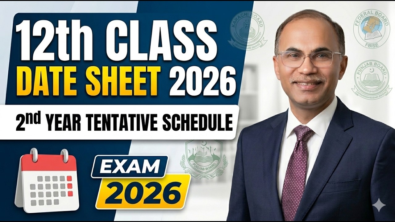 12th Class Date Sheet 2026 | 2nd Year Tentative Exam Schedule Update