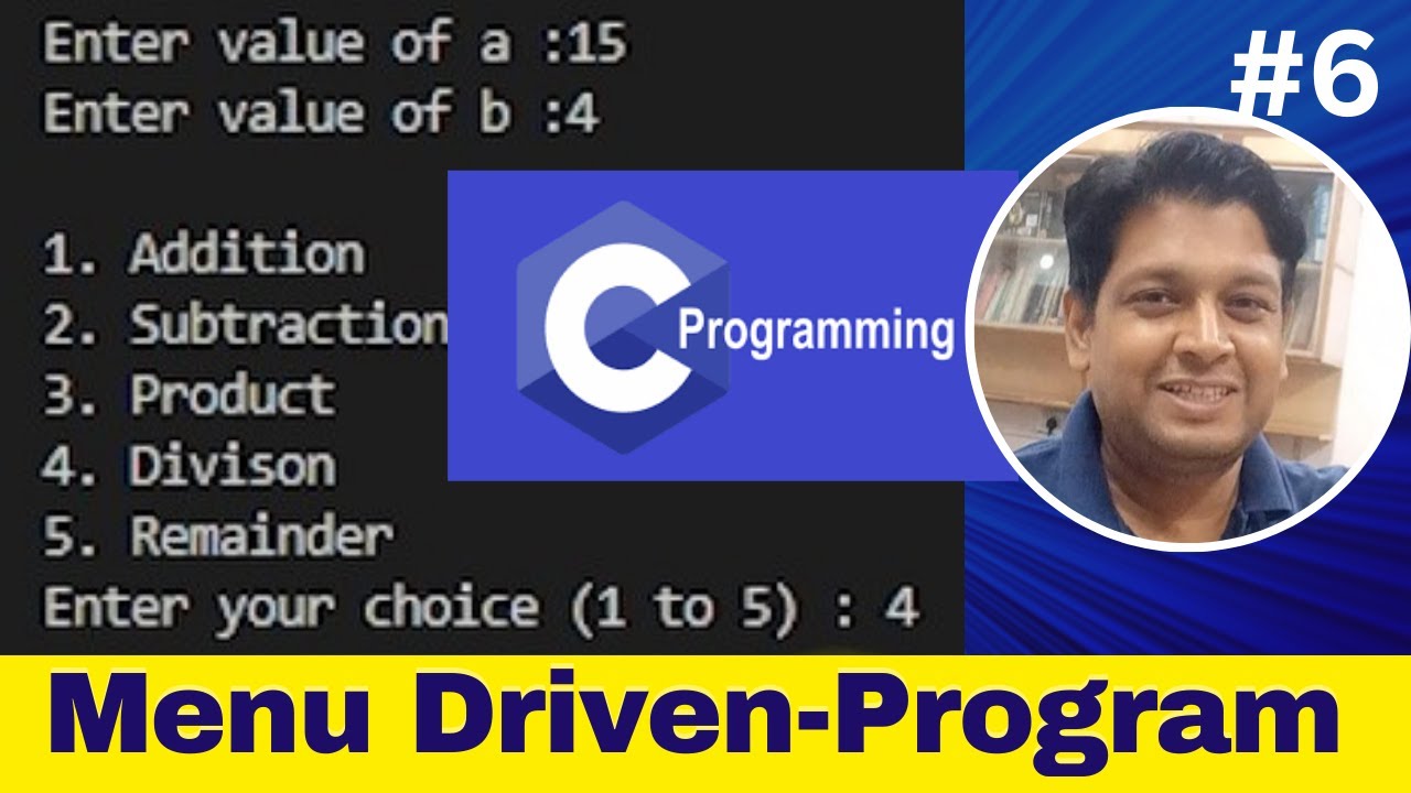 Menu Driven Program in C Language || Modular Programming in C || if Else Statement || #ctutorial