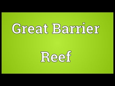 Great Barrier Reef Meaning