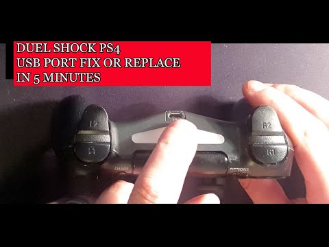 Duel shock 4 PS4 Controller USB Port repair or replacement in 5 minutes