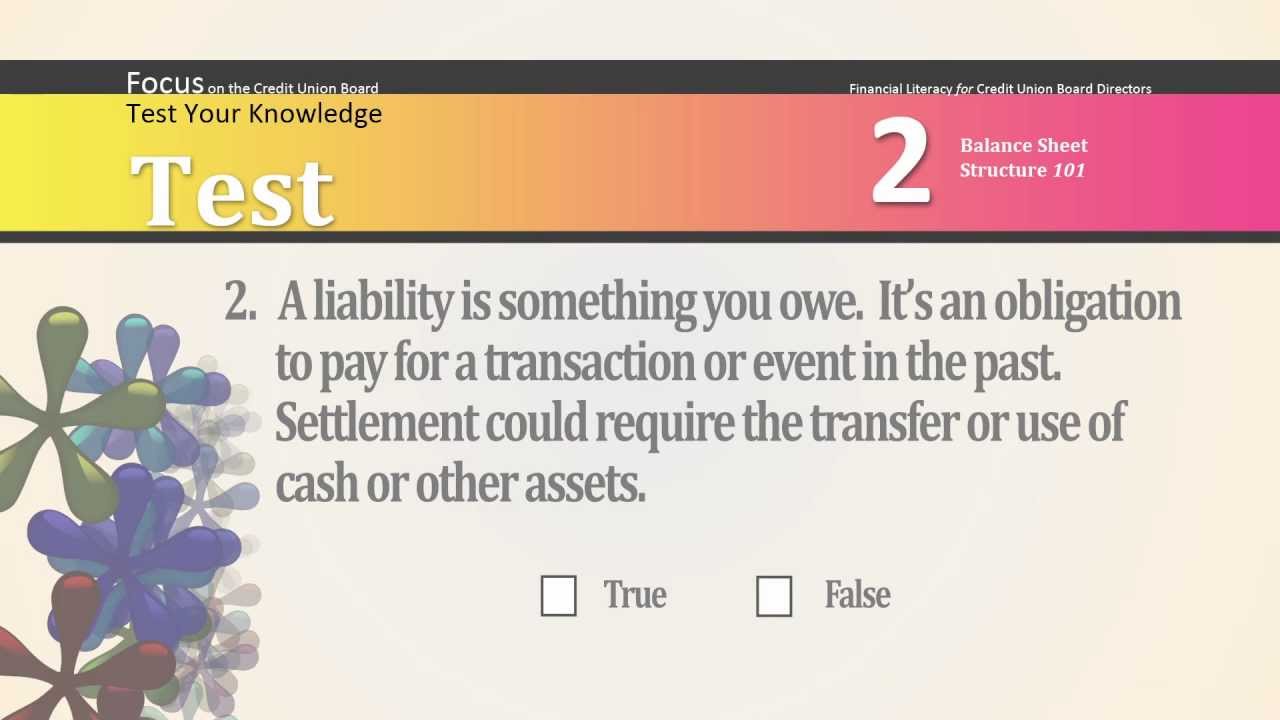 2. Balance Sheet Structure 101
