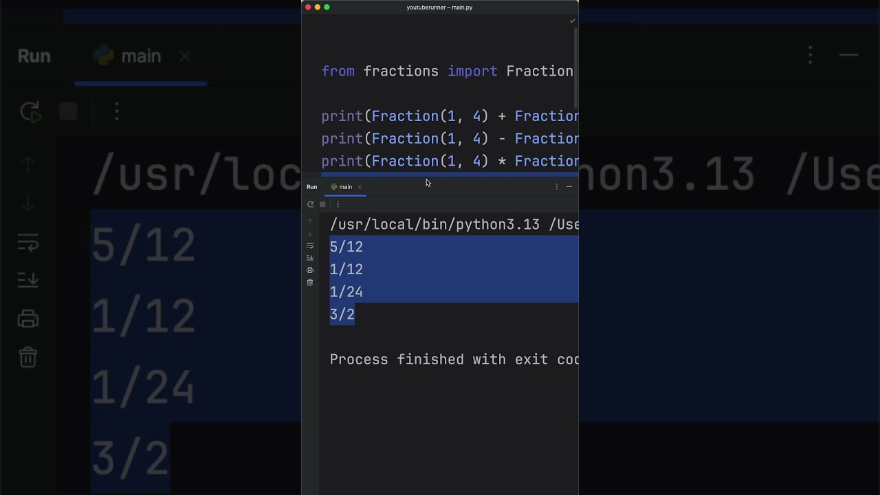 Fractions Module You Should Know #coding #python