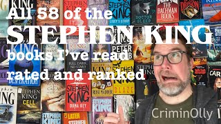 Stephen King Top 50 -  All of the Stephen King books I've read rated and ranked!