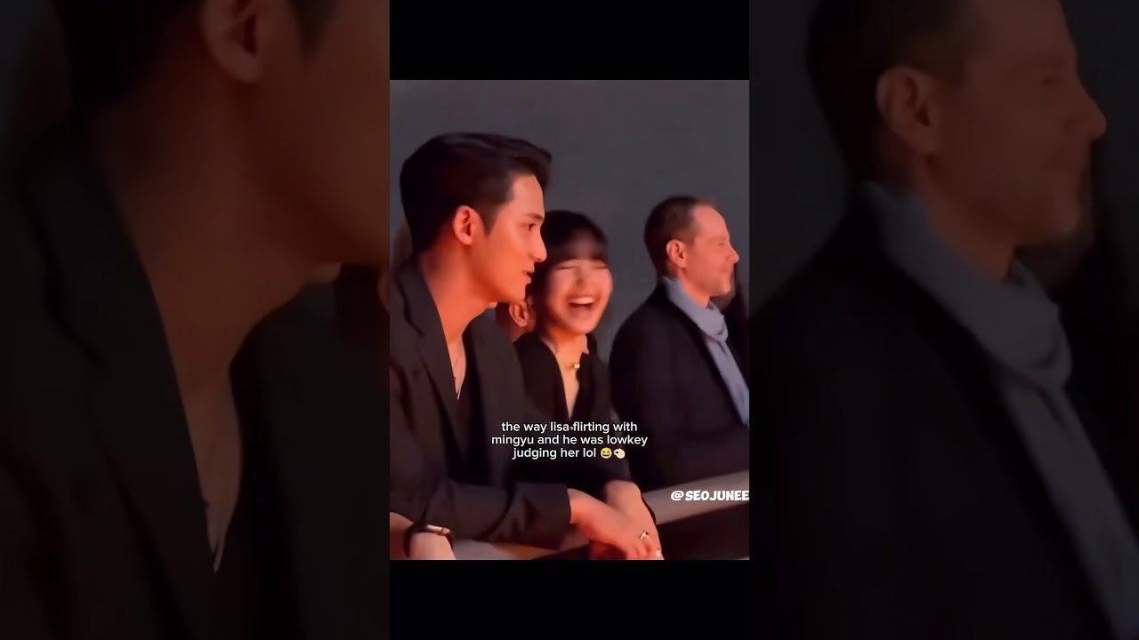not lisa teasing mingyu and him being anti-romantic😭 #blackpink #seventeen #lisa #mingyu