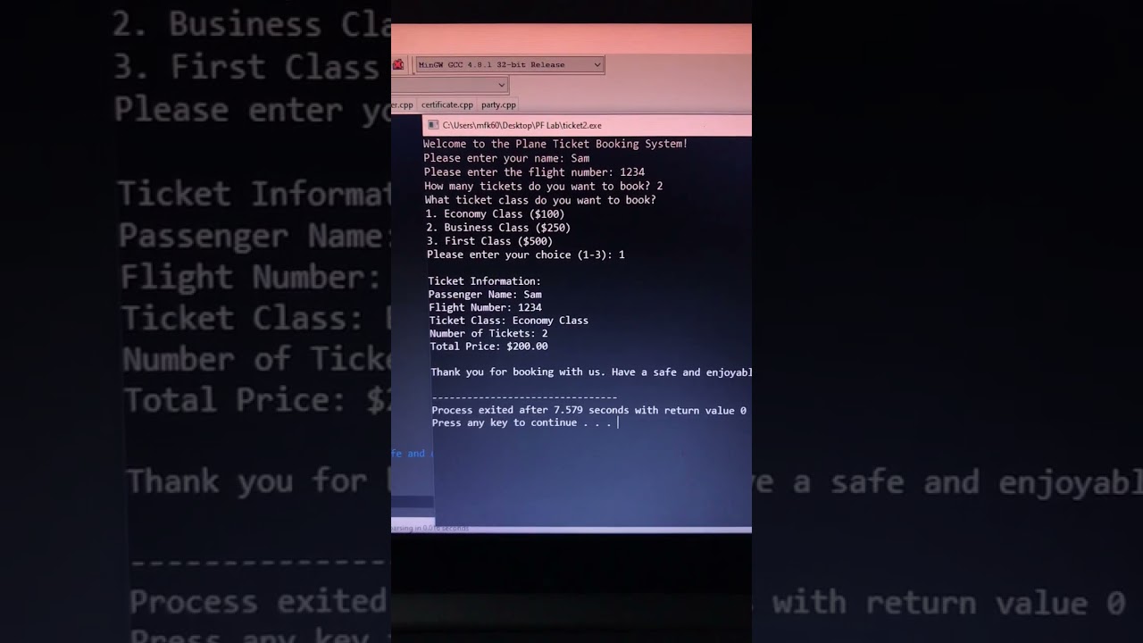 ticketing system c++#coders #codemasters #codelife #codingninja #codinglife #code #coderstokyo #cpp