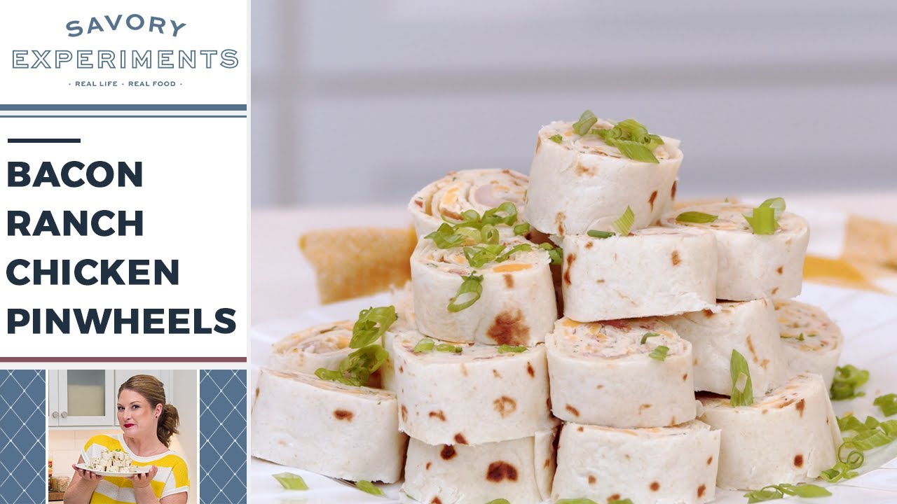 Bacon Ranch Chicken Pinwheels