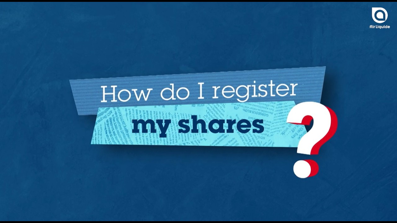 Act now! #8: how to register my shares?