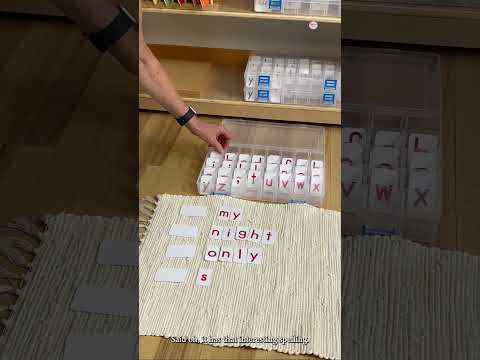 Puzzle Words and Movable Alphabets #earlylearning #montessori #earlyreaders #teachingenglish