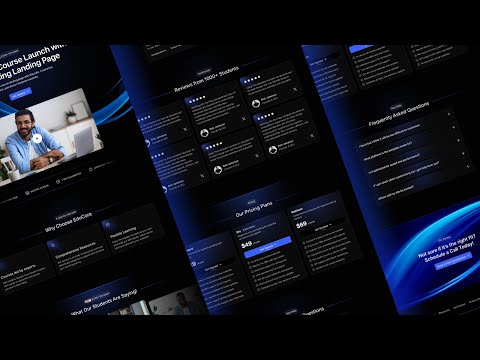 Figma Education Website UI Kit – Clean Landing Page Design for Online Learning (2025)
