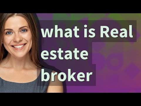 Real estate broker | meaning of Real estate broker