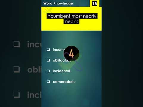ASVAB Word Knowledge Practice Test 2025 Question 10/70 #shorts #asvabstudyguide