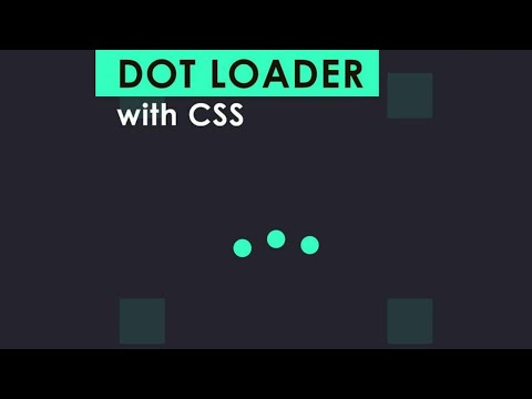 How to make loading screen animation using pure CSS | three dot pulse ...