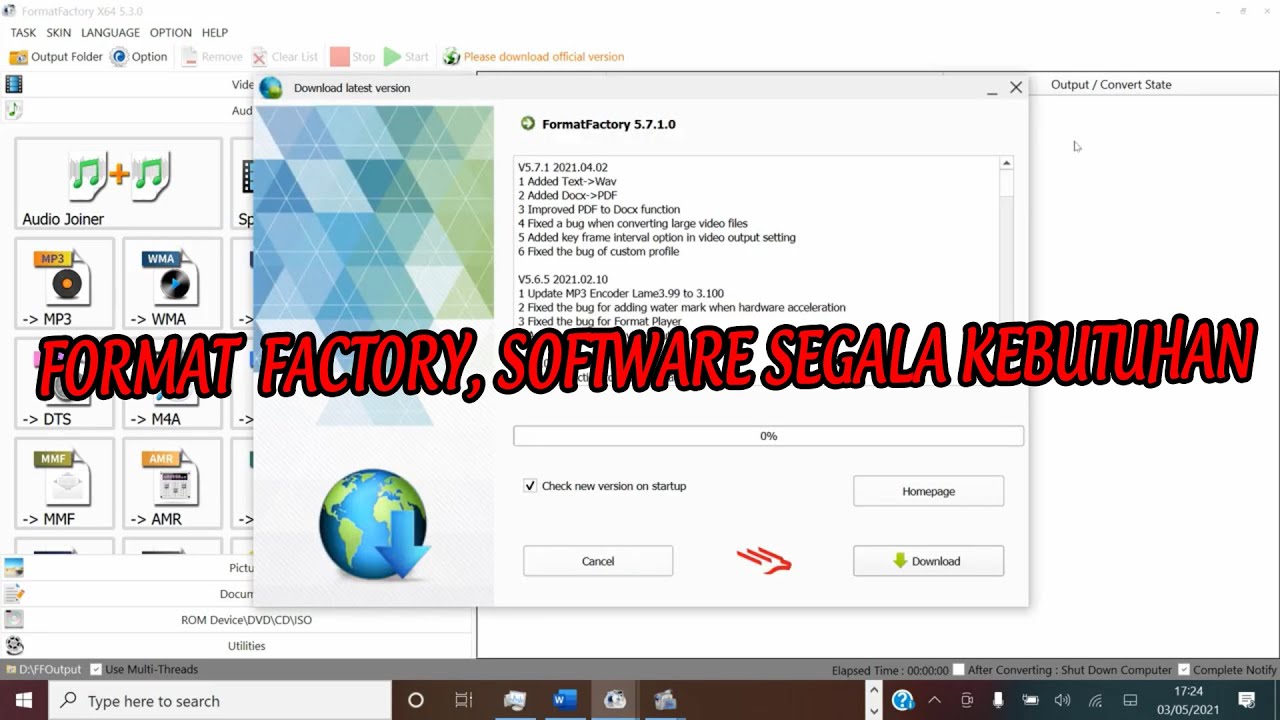 TUTORIAL MENGGUNAKAN SOFTWARE FORMAT FACTORY