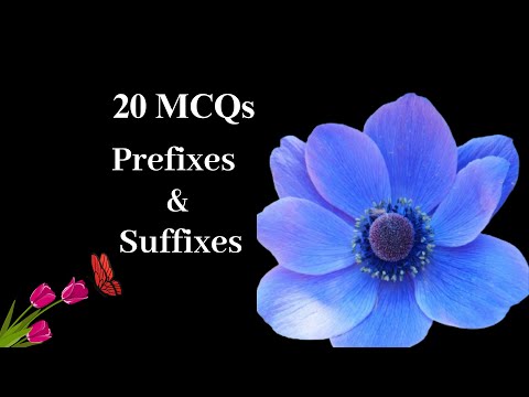 4 MCQ I Prefixes and Suffixes I PG TRB I Unit 10