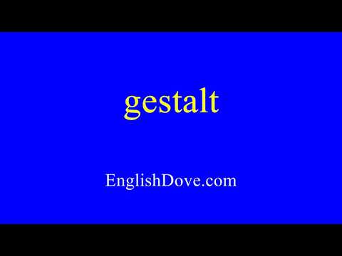 How to pronounce gestalt in American English