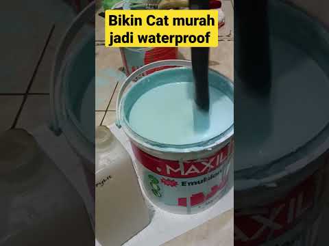 Cara membuat cat murah jadi waterproof