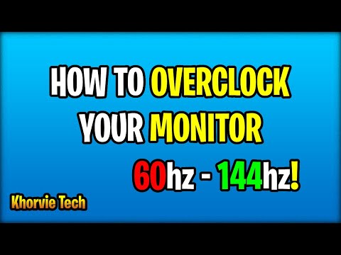 How to Overclock your Monitor Refresh Rate for FREE! (Works for all Monitors)