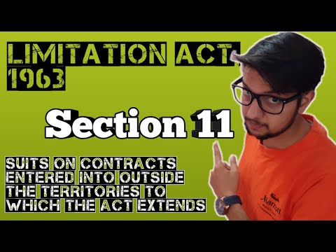 section 11 limitation act, 1963 || Lecture || With Examples || Easy to understand || Hindi & English