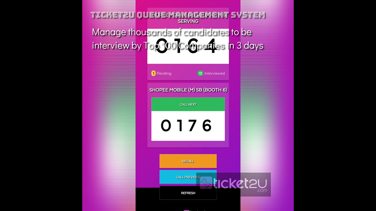 Ticket2U Queue Management System