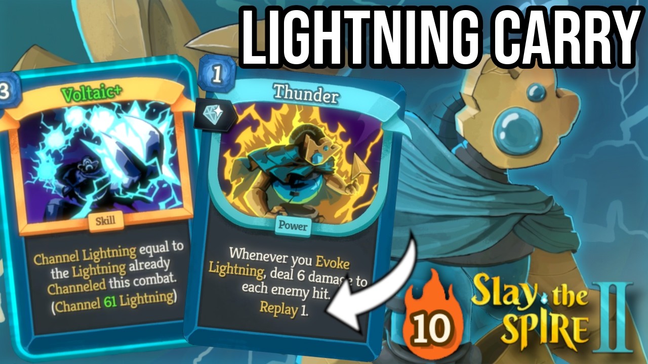 Insane Lightning Pop Off | Ascension 10 Defect Run | Slay the Spire 2