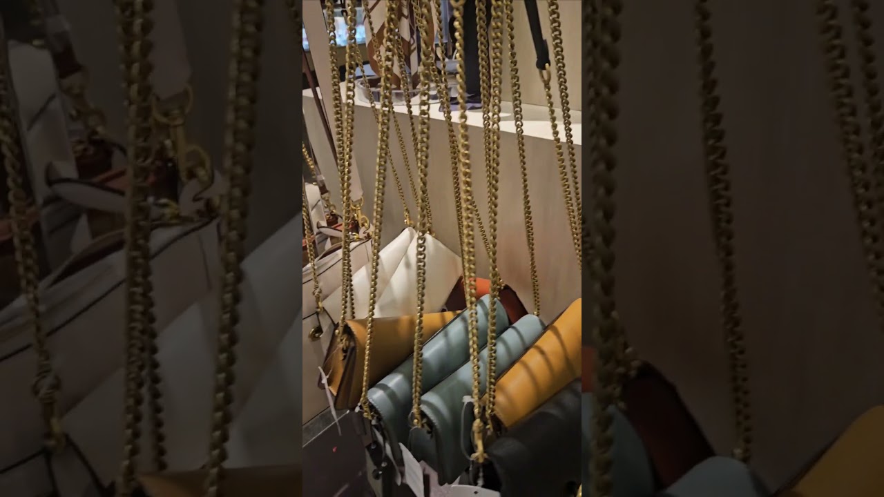 New models of Coach handbags and crossbody bags with retail prices