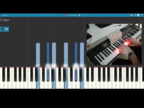 using a chord card in E major progression I V vi IV recording made 2025 06 22