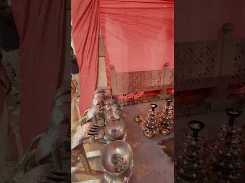 Preparations under-way for Sarayu Aarti at Naya Ghat, Ayodhya