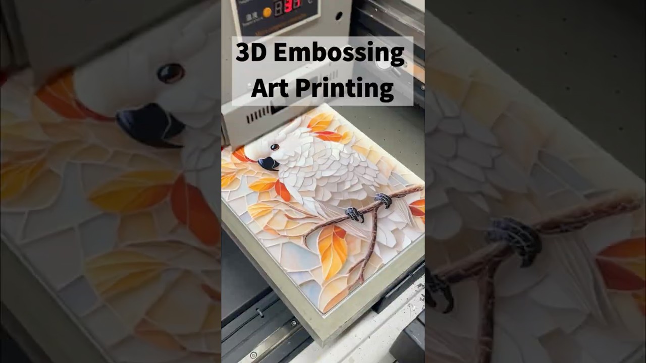 3D Embossed Printing Machine! UV Easily Achieve Relief Printing Making Your Product More Distinctive