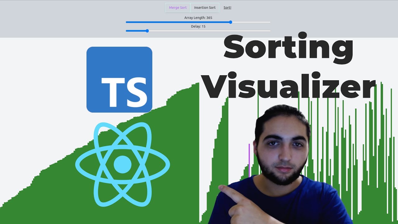 React TypeScript TailwindCSS Intermediate Project | Sorting Visualizer