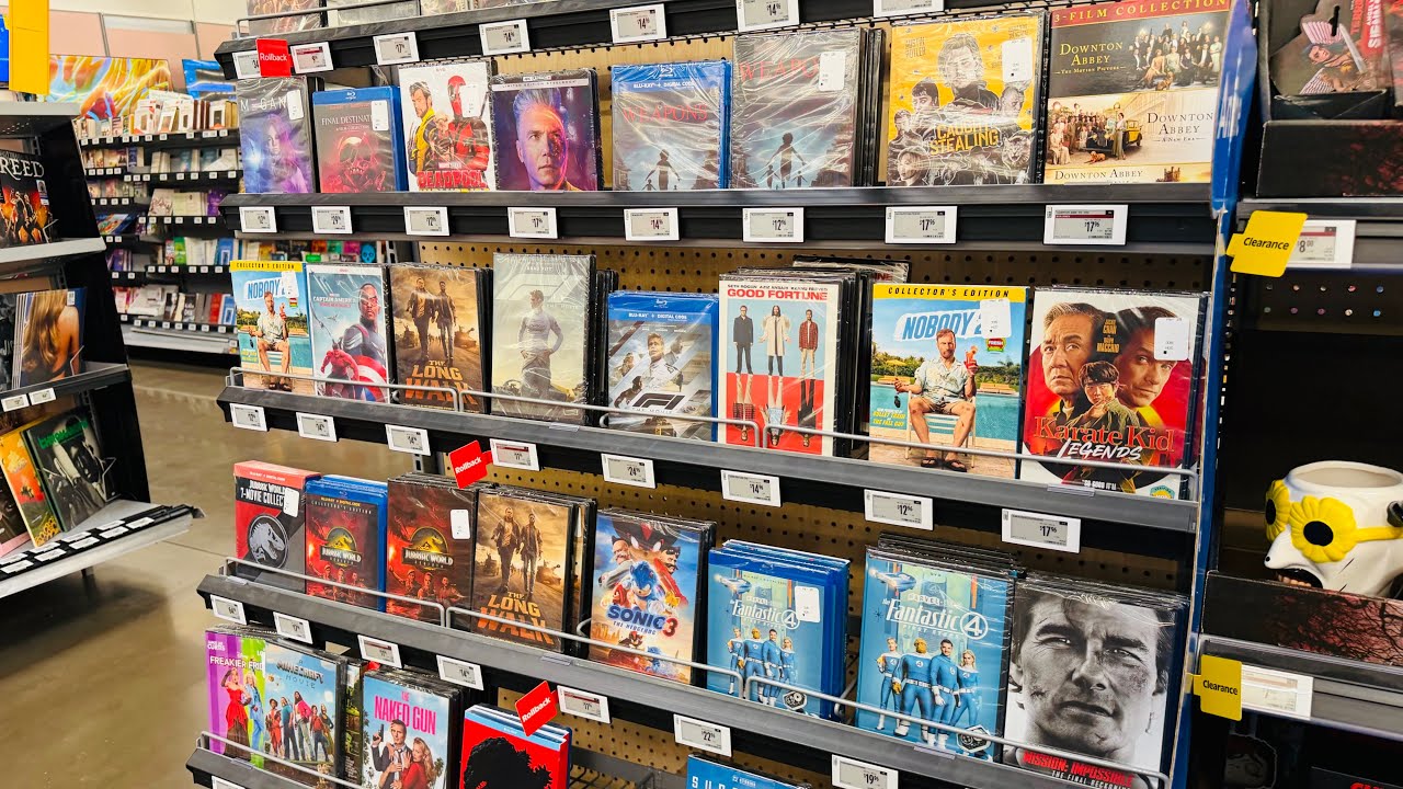 WALMART BLOCKBUSTER MOVIES DVD BLURAY 4K videos in store 