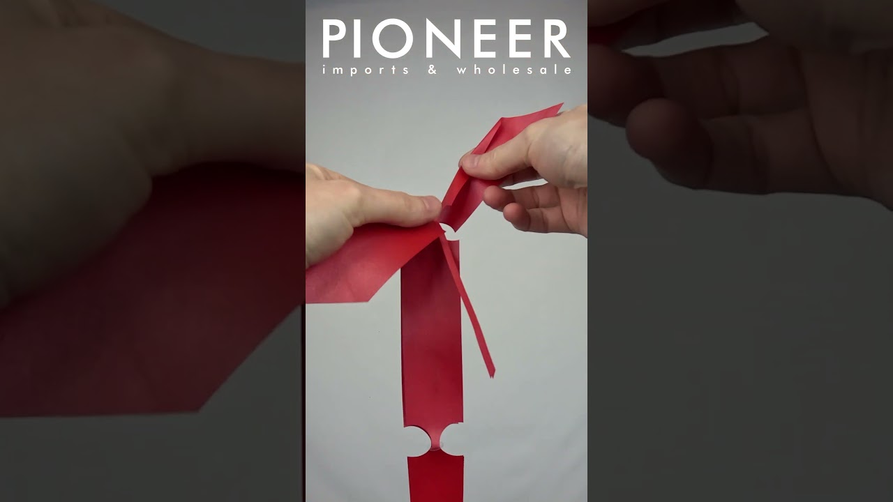🎀 How to Use a Pull Bow | Fast Bows for Gift Packaging & Baskets  #pioneerimportsandwholesale