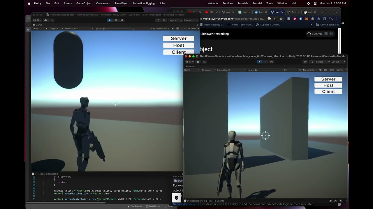 Unity Netcode TPS (MultiPlayer Test 01)