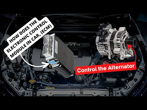 How Does the electronic control module in a car ECM Control the Alternator