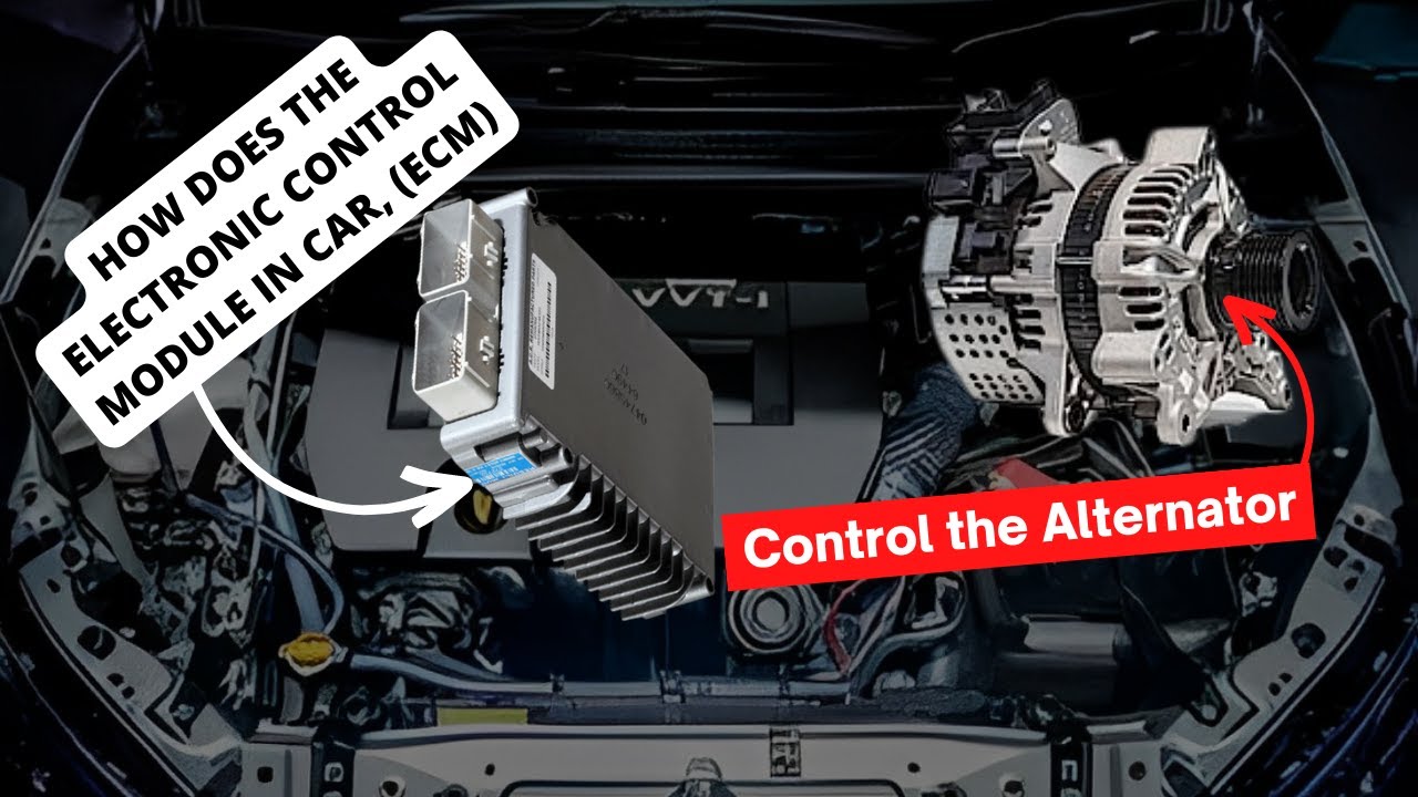 How Does the electronic control module in a car ECM Control the Alternator