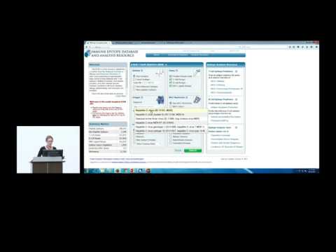 Immune Epitope Database (IEDB) 2015 User Workshop Day 1 - Immunome Browser