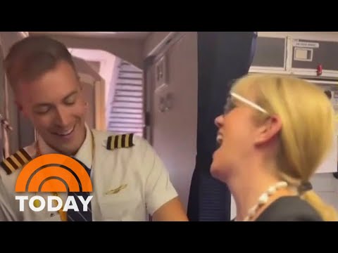Pilot Flies With Flight Attendant Mom For The First Time - Mix 103.1