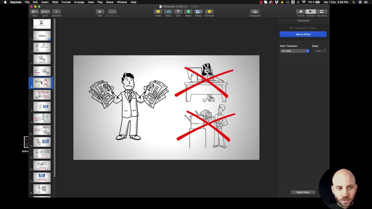 Keynote Whiteboard Explainer Template