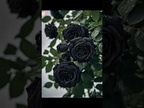 Red roses are a symbol of love, But what about black roses? #shorts #shortvideo