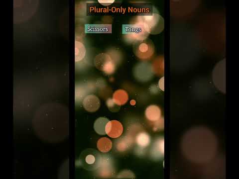 Plural-Only Nouns #shorts #plural #pluralnoun #learnenglish #learning