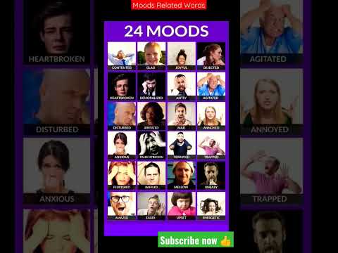 🎯Moods related words#english vocabulary @english literature junction #subscribe now for more 👍👍💯💯🇮🇳