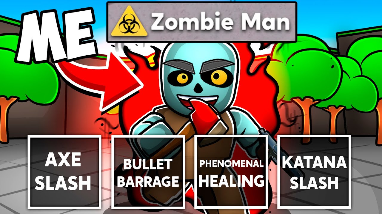 I Unlocked a ZOMBIE MAN MOVESET in ROBLOX The Strongest Battlegrounds