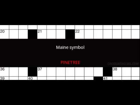 Maine symbol Crossword Clue Solution